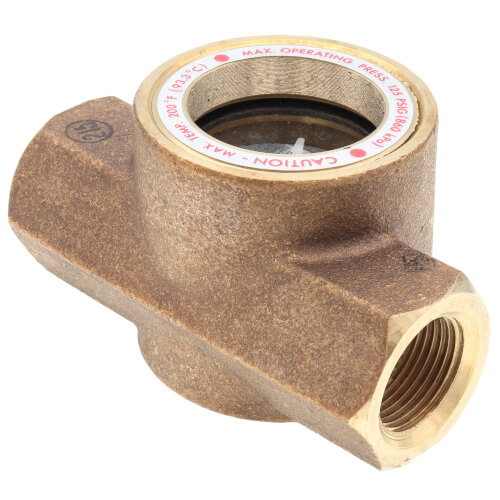 SFI-100-3/4 - Dwyer SFI-100-3/4 - 3/4" Midwest Bronze Sight Flow Indicator