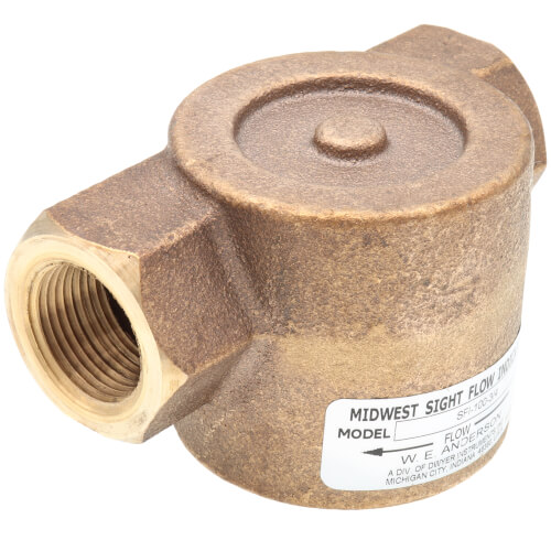 SFI-100-3/4 - Dwyer SFI-100-3/4 - 3/4" Midwest Bronze Sight Flow Indicator
