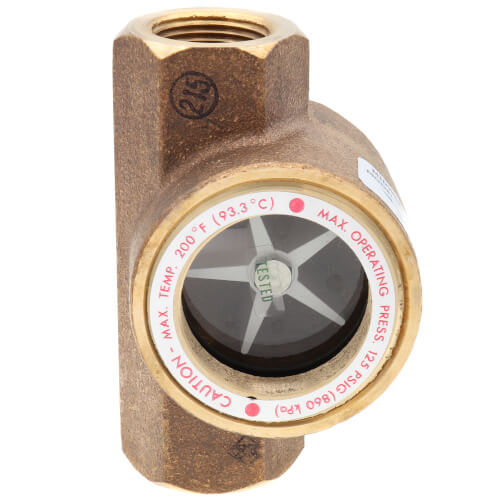 SFI-100-3/4 - Dwyer SFI-100-3/4 - 3/4" Midwest Bronze Sight Flow Indicator