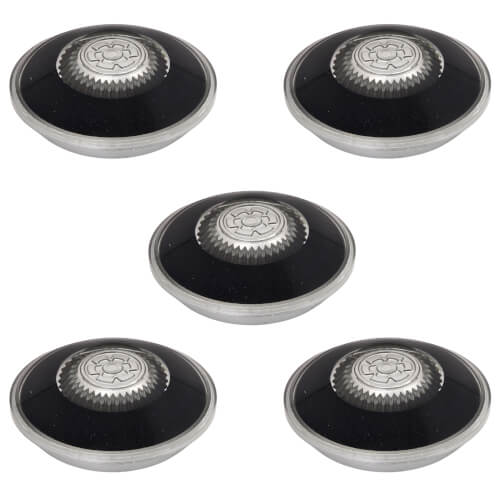 SHB0306 - Brasscraft SHB0306 - 1-5/8" Black and Silver Handle Cap for ...