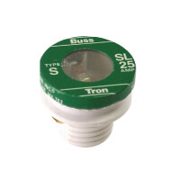 SL-15 - Cooper Bussmann SL-15 - 15 Amp Time Delay Loaded Link Rejection Base Plug Fuse (125V)