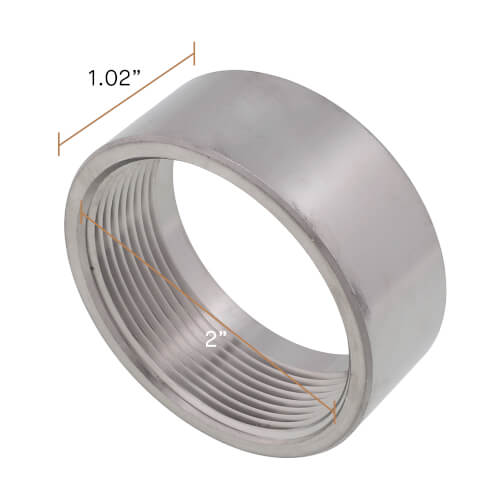 SLHC200 - Bluefin SLHC200 - T304 2" Stainless Steel Half Coupling