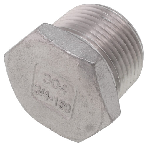 SLHP075 - Bluefin SLHP075 - T304 3/4" Stainless Steel Hex Head Plug