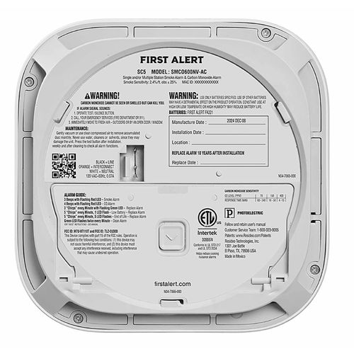 SMCO600NV-AC - BRK SMCO600NV-AC - SC5 Hardwired Smart WiFi Smoke ...