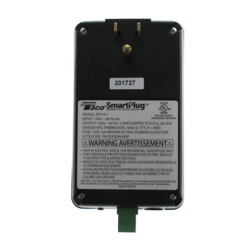 SP115-1 - Taco SP115-1 - Taco SmartPlug Instant Hot Water Control