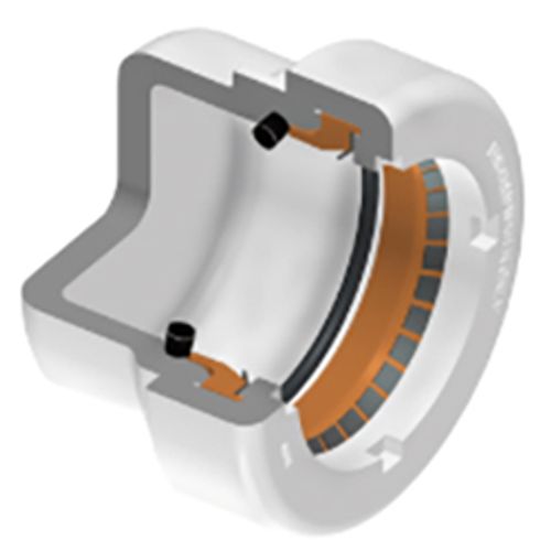 GL447-010 - GL447-010 - 1" PVC GripLoc Cap w/ EPDM O-Ring (White)