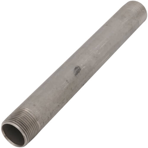 SS304N-10100 - Boshart SS304N-10100 - 1" x 10" Stainless Steel Nipple