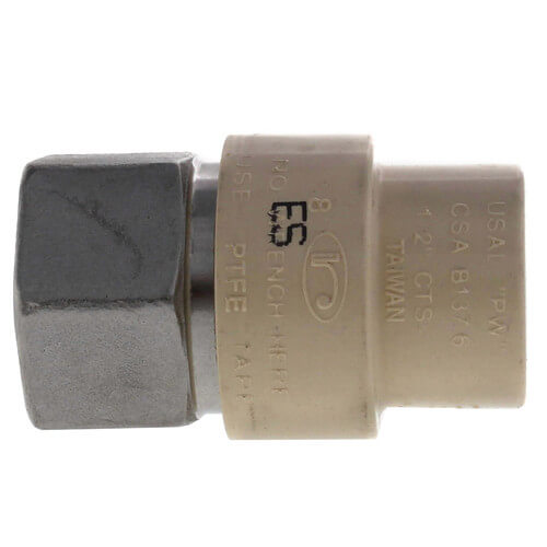 SSCPF012-NL - Everflow SSCPF012-NL - 1/2" CPVC x Female Stainless Steel ...