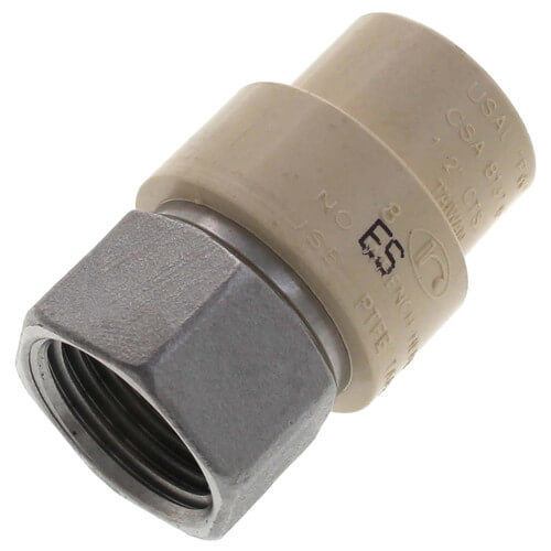 SSCPF012-NL - Everflow SSCPF012-NL - 1/2" CPVC x Female Stainless Steel ...