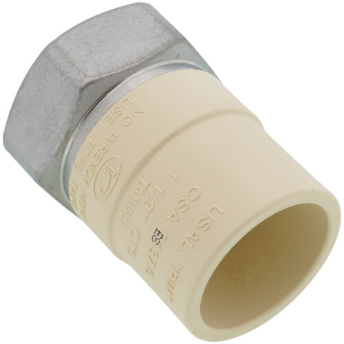 SSCPF112-NL - Everflow SSCPF112-NL - 1-1/2" CPVC x Female Stainless ...