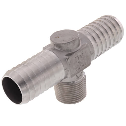 SSHT-075-100 - Boshart SSHT-075-100 - 3/4" MPT x 1" Insert Stainless ...