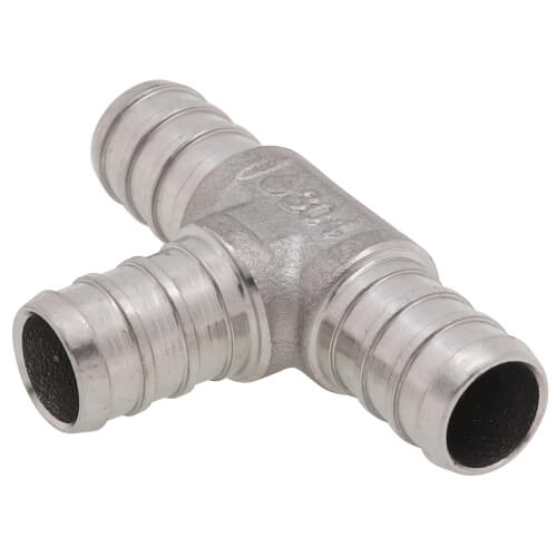 SSPEX-T05 - Boshart SSPEX-T05 - 1/2" PEX Stainless Steel Tee (Lead Free)