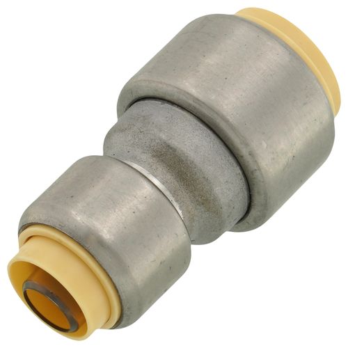 SSPF-C0705 - Boshart SSPF-C0705 - 3/4" x 1/2" CTS 304 Stainless Steel Push-Fit Coupling (Lead Free)