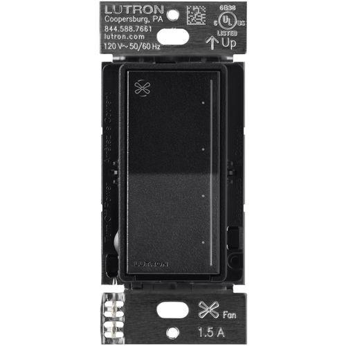 ST-FSQ-N-MN - Lutron ST-FSQ-N-MN - Sunnata Touch Fan Control, 4-Speed, 1.5A Paddle Fan, AC Motor ...