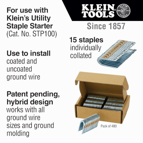 STP001-KLEIN - Klein Tools STP001-KLEIN - Collated Utility Staples (480 ...