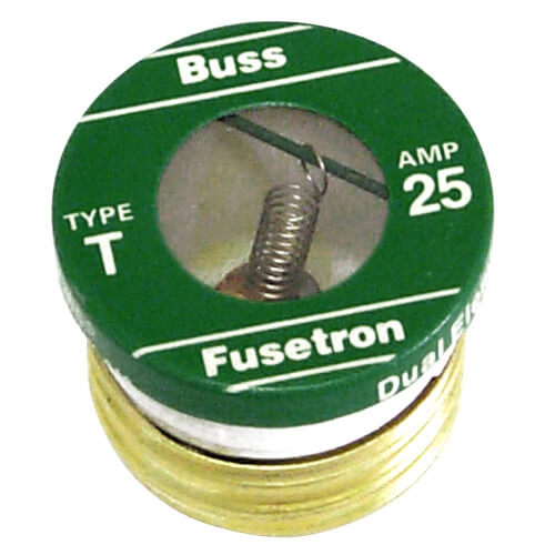 T-25 - Cooper Bussmann T-25 - 25 Amp Dual-Element -Time Delay Edison ...