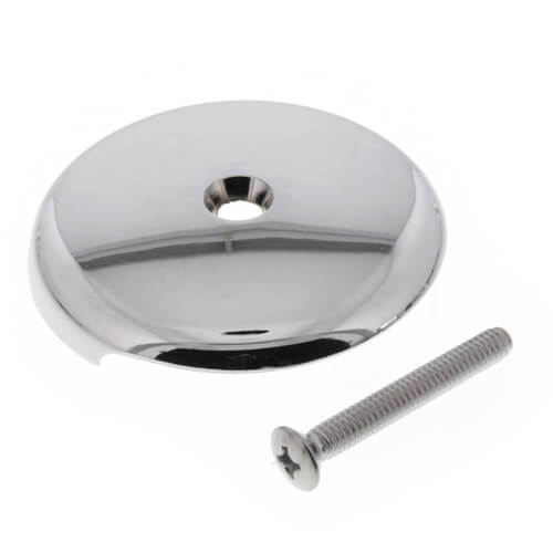 T05012 - Jones Stephens T05012 - One-Hole Overflow Plate w/ Screws