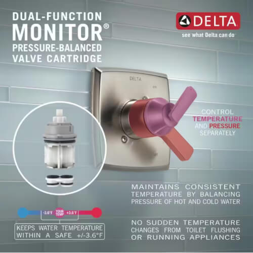 T17067-BL - Delta T17067-BL - Ara Monitor 17 Series Valve Only Trim ...