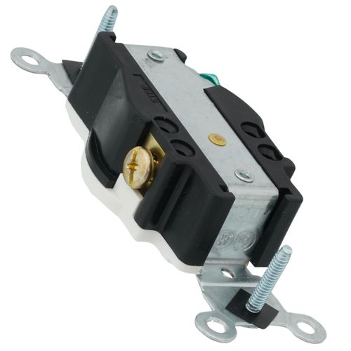 T5020-W - Leviton T5020-W - Tamper Resistant Single Receptacle Outlet ...