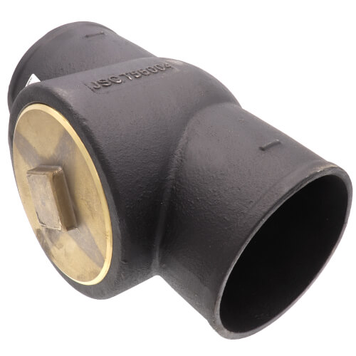 T56014 - Jones Stephens T56014 - 4" No Hub Test Tee with Plug - 8-7/8 ...