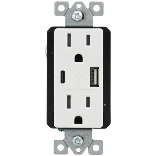 T5638-W - Leviton T5638-W - 15A Decora Tamper-Resistant Duplex ...