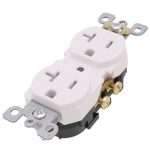T5820-W - Leviton T5820-W - Tamper-Resistant Straight Blade Duplex ...