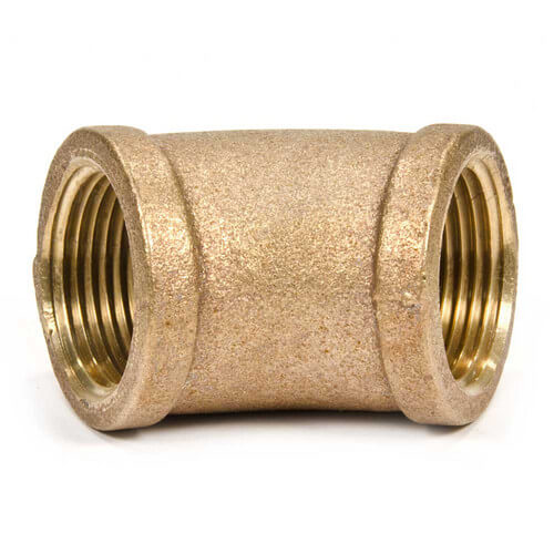 TBNL6-04 - Cello TBNL6-04 - 1/4" FIP x FIP 45° Brass Elbow (Lead Free)