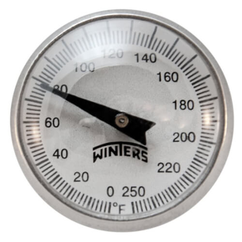 TBM10050B19 - Winters Instruments TBM10050B19 - 1" TBM Bi-Metal Pocket ...