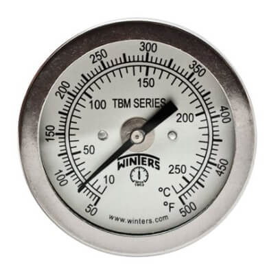 TBM20025B11 - Winters Instruments TBM20025B11 - 2" TBM Bi-Metal Pocket ...