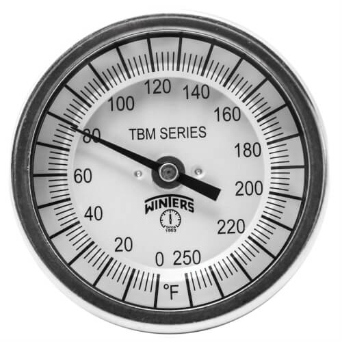 TBM30025B19 - Winters Instruments TBM30025B19 - 3" TBM Bi-Metal Pocket ...