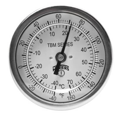 TBM30025B4 - Winters Instruments TBM30025B4 - 3" TBM Bi-Metal Pocket ...