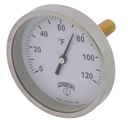 TBT161 - Winters Instruments TBT161 - 3-1/2" TBT Bi-Metal Back Mount ...