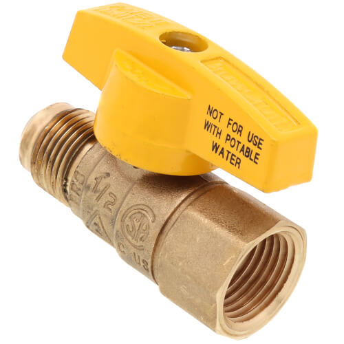 TBV8-8 - Brasscraft TBV8-8 - 1/2" OD Flare x 1/2" FIP Gas Ball Valve