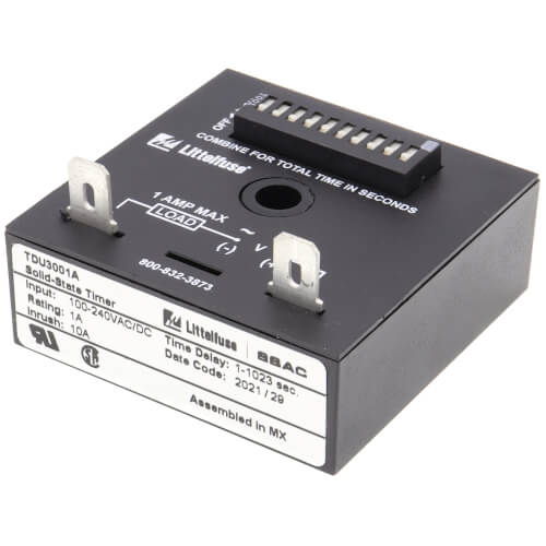 TDU3001A - Littelfuse TDU3001A - 1 to 1023 sec. Solid State Delay-on ...