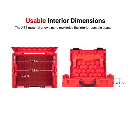 OLB91013 - Tekton OLB91013 - L-BOXX 1 Shallow Stacking Tool Box with 4 ...