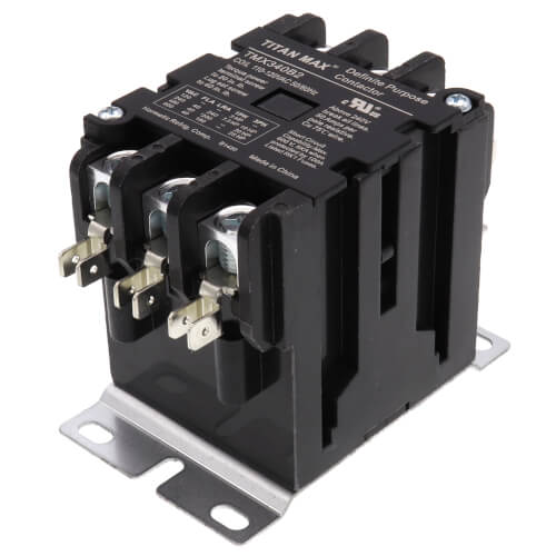 TMX340B2 - Titan Max TMX340B2 - 3 Pole DP Contactor, 120 Volt Coil, 40 Amp