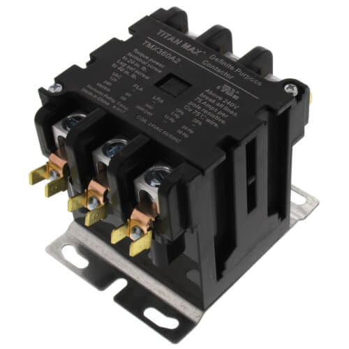 TMX360A2 - Titan Max TMX360A2 - 3 Pole DP Contactor, 24 Volt Coil, 60 Amp