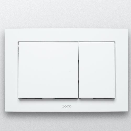 YT800-WH - TOTO YT800-WH - Push Plate - Rectangle White Plastic For In ...