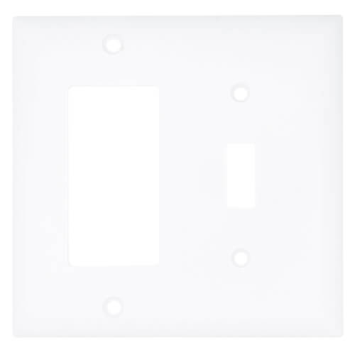 TP126W - Pass & Seymour TP126W - 2-Gang Combination Wall Plate, 1 ...