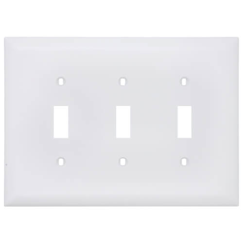 TPJ3W - Pass & Seymour TPJ3W - 3-Gang Toggle Switch Jumbo Wall Plate ...