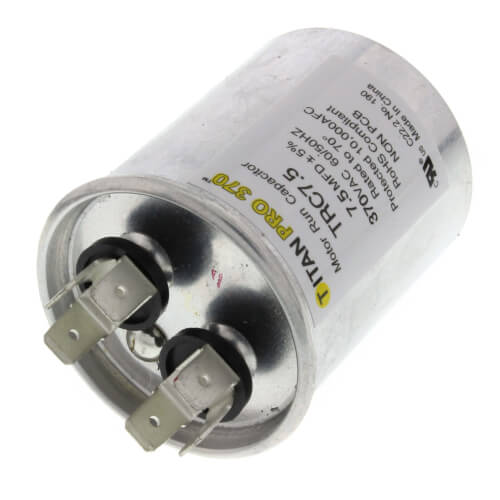 TRC7.5 - Titan Pro TRC7.5 - 7.5 MFD Round Motor Run Capacitor (370V)