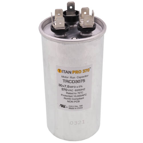 TRCD3075 - Titan Pro TRCD3075 - 30/7.5 MFD Round Dual Motor Run ...