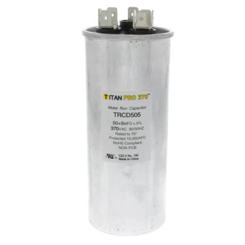 TRCD505 - Titan Pro TRCD505 - 50/5 MFD Round Dual Motor Run Capacitor ...
