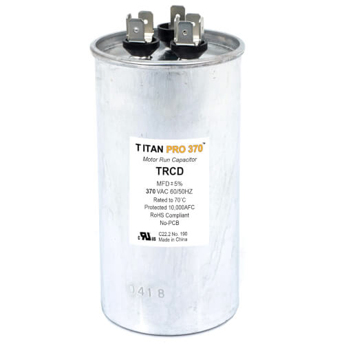 TRCD705 - Titan Pro TRCD705 - 70/5 MFD Round Dual Motor Run Capacitor ...