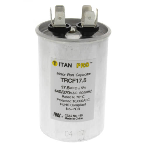 TRCF17.5 - Titan Pro TRCF17.5 - 17.5 MFD Round Motor Run Capacitor (440 ...