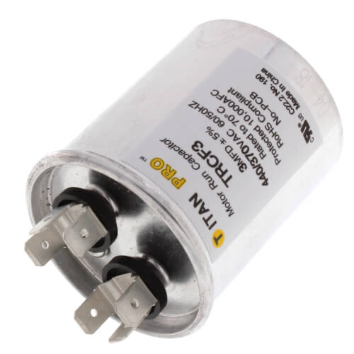 TRCF3 - Titan Pro TRCF3 - 3 MFD Round Motor Run Capacitor (440/370V)