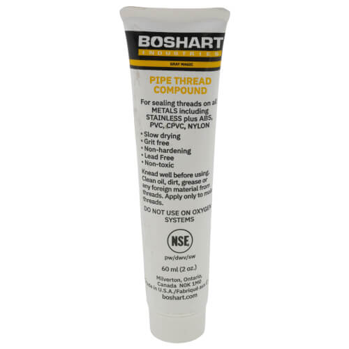TS-GM02 - Boshart TS-GM02 - Gray Magic Pipe Thread Compound (2 oz.) TS-GM02 - Boshart TS-GM02 - Gray Magic Pipe Thread Compound (2 oz.)