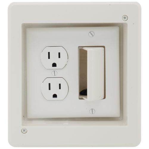 TVBR505K - Arlington TVBR505K - 2-Gang Recessed TV Box Kit for Power ...