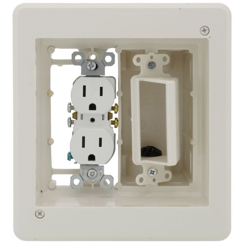 TVBR505K - Arlington TVBR505K - 2-Gang Recessed TV Box Kit for Power ...