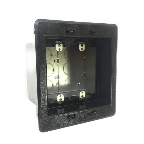 TVBS505BL - Arlington TVBS505BL - 2-Gang Steel Recessed TV Box (Black)